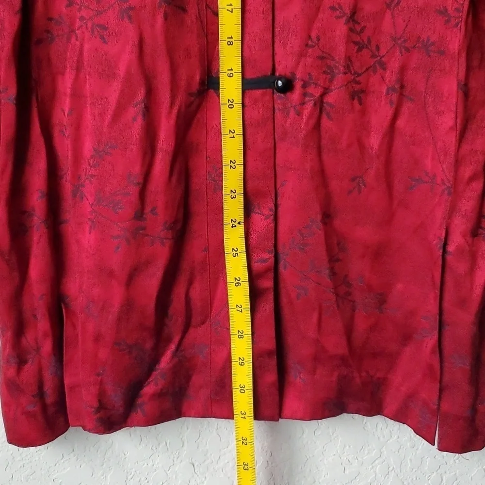 R&M Richards | Tops | Vtg Rm Richards By Karen Kwong Red Jacket Blazer ...